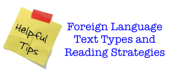 Foreign Language Text Types and Reading Strategies | World Language ...