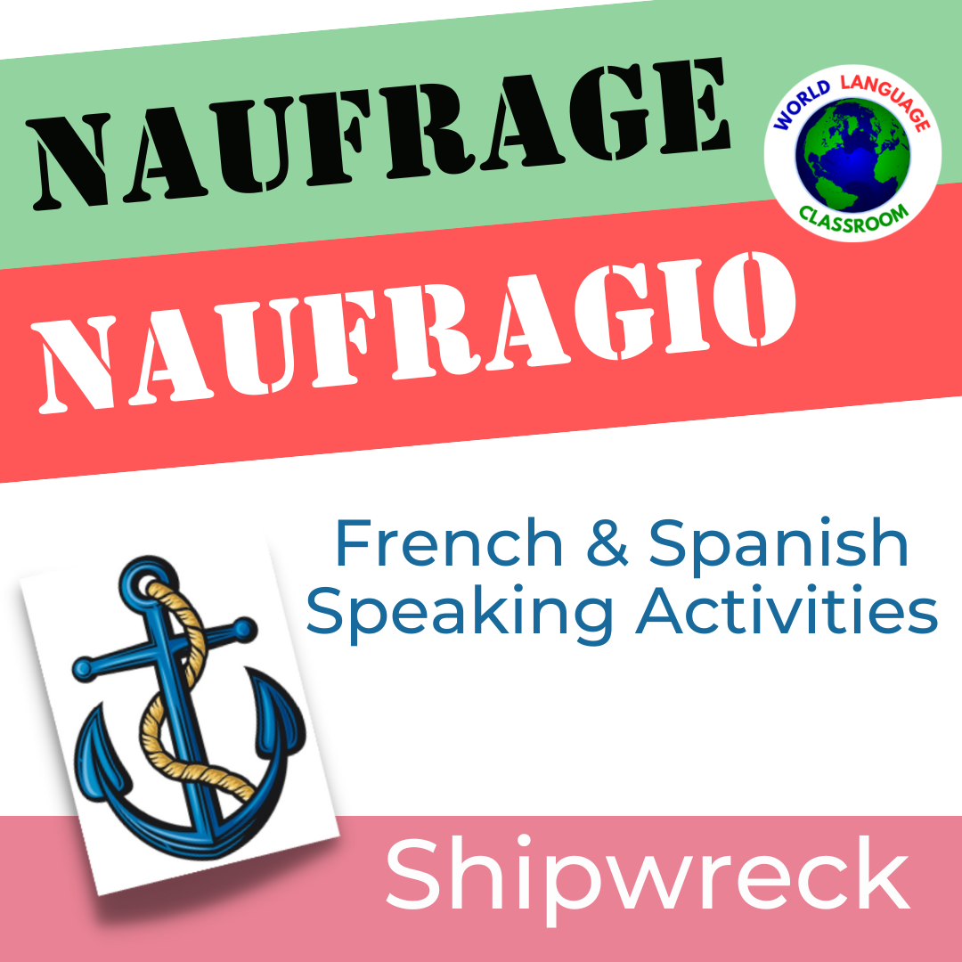 French & Spanish Speaking Activity: Shipwreck | World Language Classroom