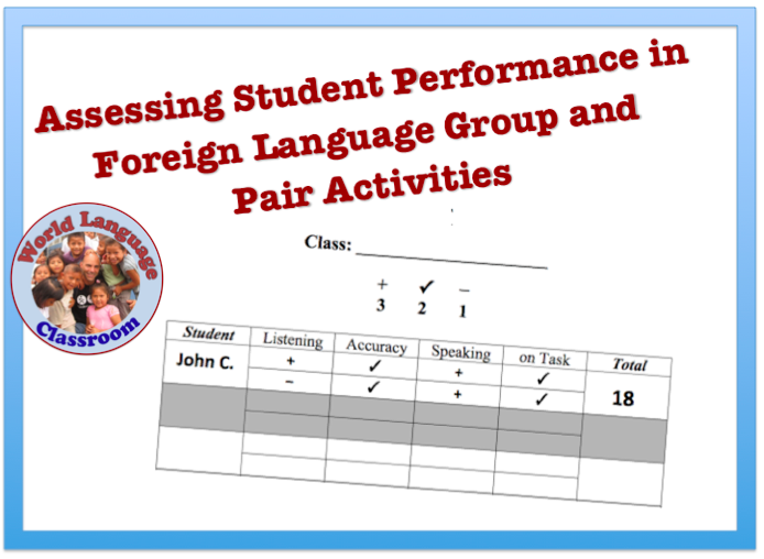 Assessing Student Performance in Foreign Language Group and Pair ...
