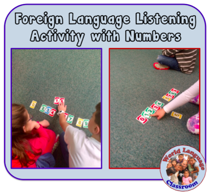 Foreign Language Listening Activity with Numbers | World Language Classroom