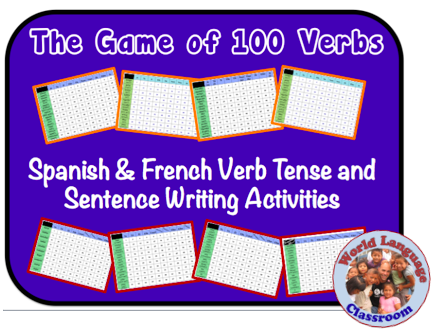 Spanish & French Verb Tense and Sentence Writing Powerpoint Activities ...