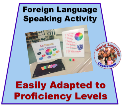 Foreign Language Speaking Activity, Easily Adapted to Proficiency ...