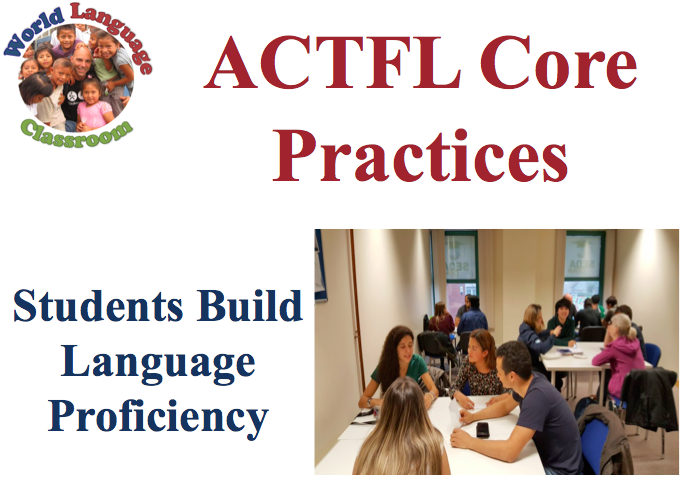 ACTFL Core Practices. Students Build Language Proficiency. (SlideShare ...