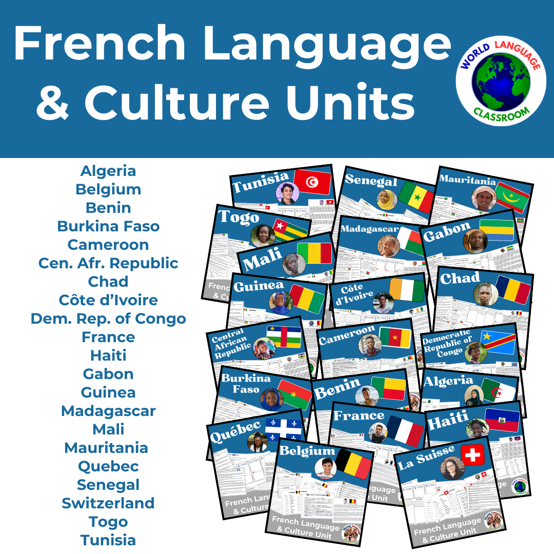 French Language and Culture Units | World Language Classroom