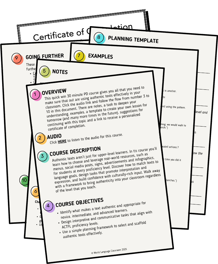 Quick Win PD for Language Teachers: Use Authentic Documents at Every ...